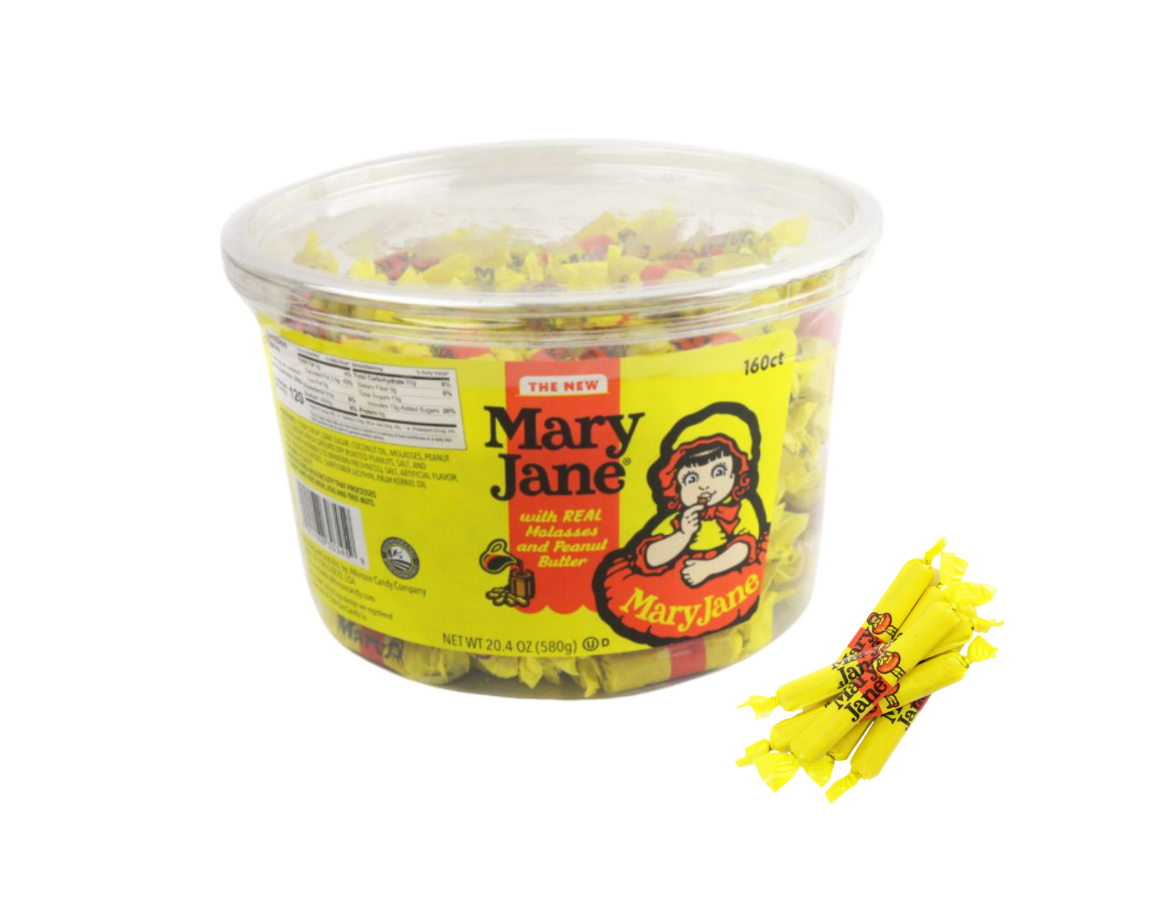 Mary Jane® Bite Size - Tub (160 pieces) – Atkinson Candy Co.